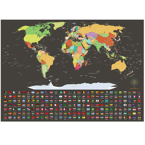Buy Wholesale China Wholesale Best Seller Travel Scratch Off World Map ...