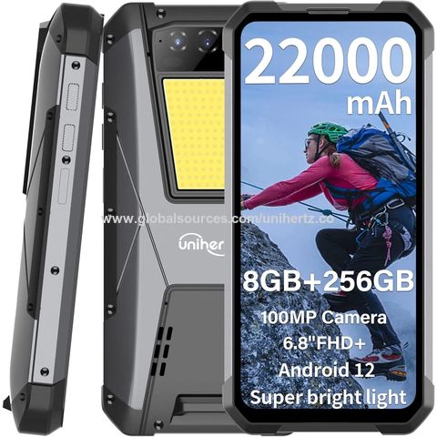 Buy Wholesale China Unihertz Tank Larger Battery Rugged Smartphone Android 12 22000mah Cellphone ...