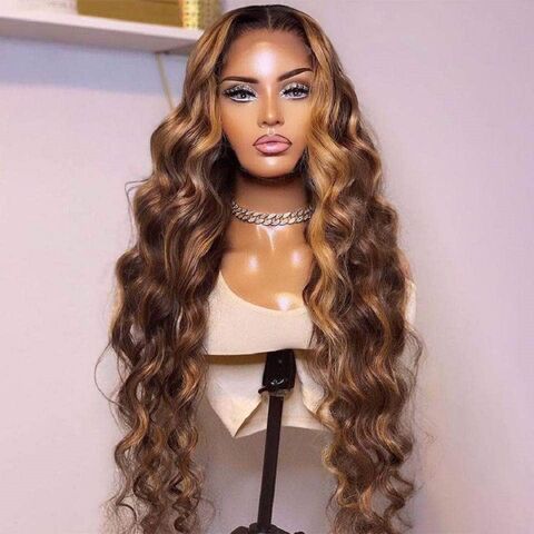 Buy Wholesale China Tt Hair Highlight Body Wave Human Hair Wigs For ...