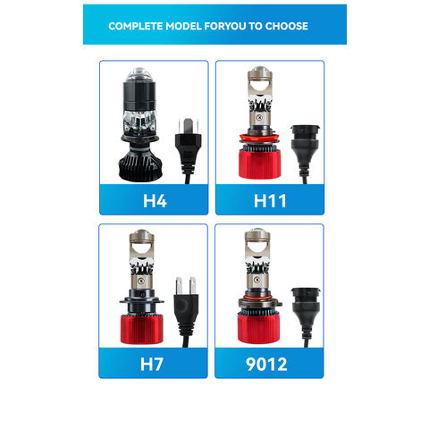 Buy Wholesale China Super Bright Projector Led Headlight Lens Mini H4 ...