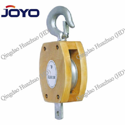 Buy Wholesale China Wooden Pulley Block, Single Wheel With Hook ...