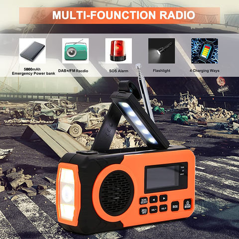 Dynamo Dab Emergency Radio, Crank Radio With Mobile Phone Charging ...