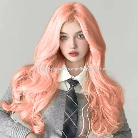 Buy Wholesale China Front Lace Wig Female Middle Section Large Wave ...