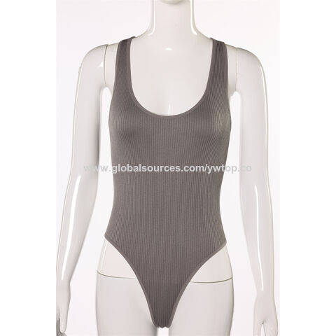 Buy Wholesale China Women Seamless Ribbed Bodysuit, One Piece, Trainer ...