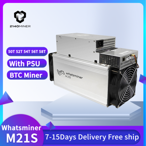 Buy Wholesale China Whatsminer M21s 50t 52t 54t 56t 58t Bitcoin Btc ...