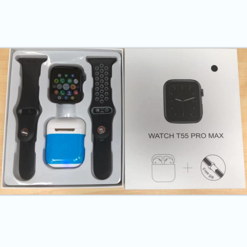 Buy Wholesale China New T55 Pro Max Full Touch Sport Watch And Tws ...