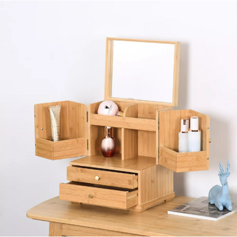 Buy China Wholesale Hot Selling Bamboo Cosmetic Storage Stand Jewelry ...