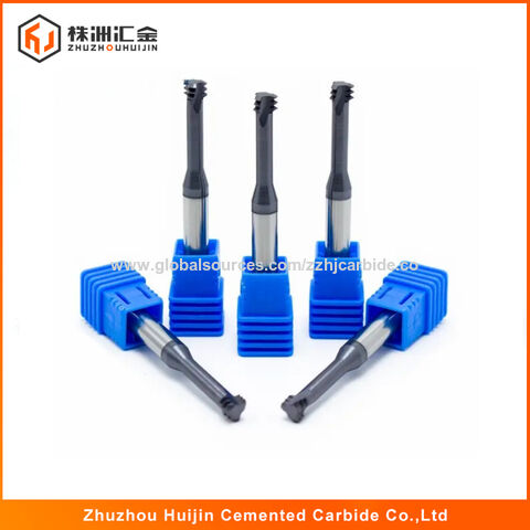 Custom Single Tooth Flute Spiral Endmill Unc Three Teeth Solid Carbide ...