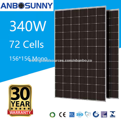 Buy Wholesale China Manufacturer Mono-crystalline 340w 350w 360w 370w 380w Solar Panel ...
