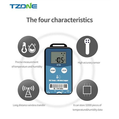 Buy Wholesale China Wireless Digital Bluetooth Temperature Humidity ...