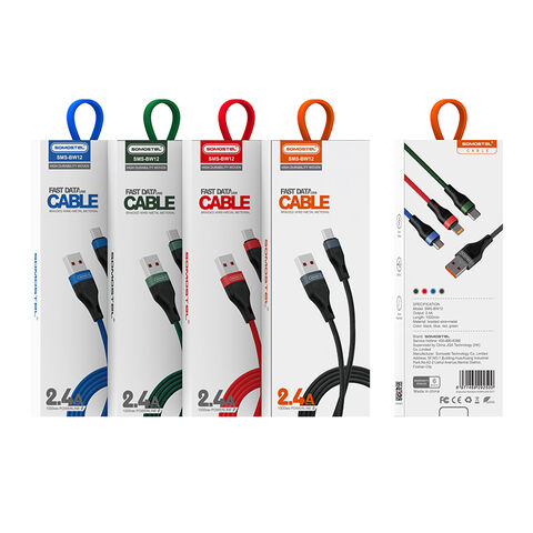 Somostel Factory 3 In 1 Fast Charging Usb Cables Durable Braided Usb ...