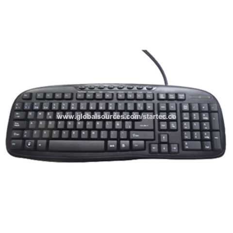Buy Wholesale China Usb Multimedia Keyboard With Ergonomic Shape & Usb ...