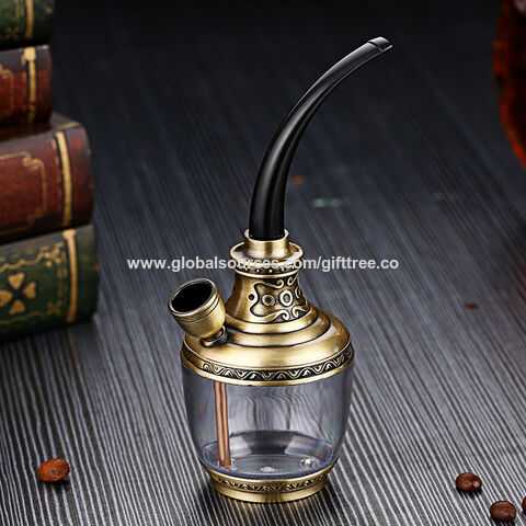 Buy Wholesale China Brown Copper Color Portable Water Hookah Pipe Mini ...