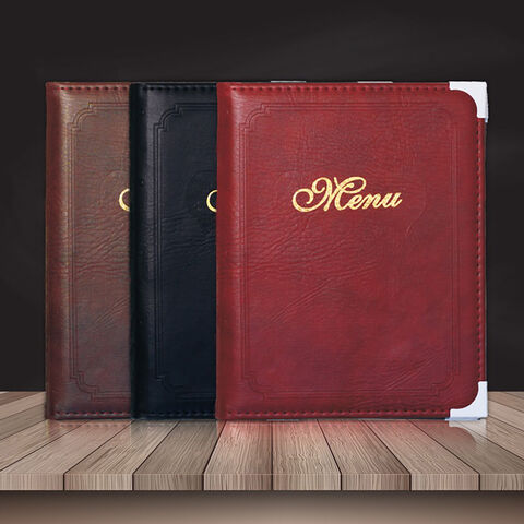 Buy Wholesale China Custom Restaurant Folder Metal Corner Page Draw ...