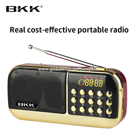 Buy Wholesale China Traditional Fm Radio Digital Song Mp3 Player Mini ...
