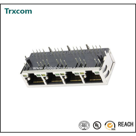 Buy Wholesale China Trxcom Rj45 Multiple 1x4 Ports Rj45 Shielded ...
