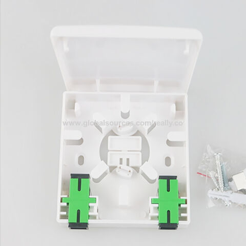 Fiber Optical Terminal Box 2 Port Fiber Wall Outlet With International ...