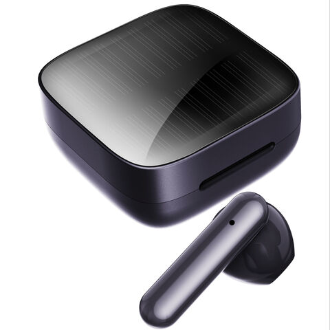Bluetooth Tws Earphone Solar Charging Tws Wireless Earphones 9d Hifi ...
