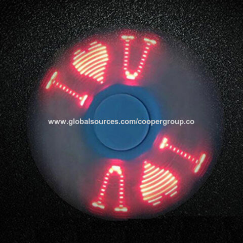 Buy Wholesale China New Fashion Customized Led Text Fidget Spinner ...
