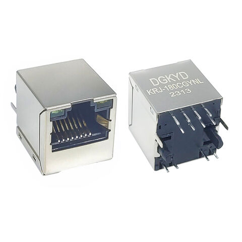 Krj-180cgynl 180-degree Direct Plug Rj45 Vertical Socket 100m Network ...