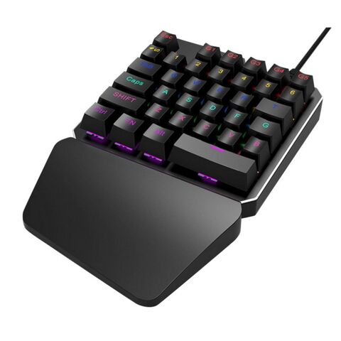 Hot Wired 35-keys Rgb One-hand Mechanical G92 Keyboard For Mobile Games ...