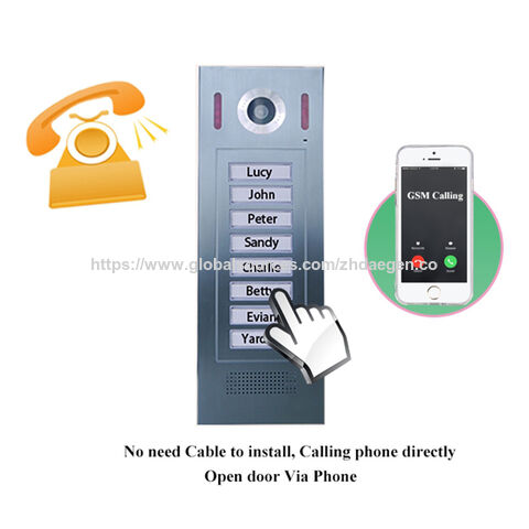 Buy Wholesale China Gsm 8 Buttons Video Doorbell & Gsm Doorphone at USD ...