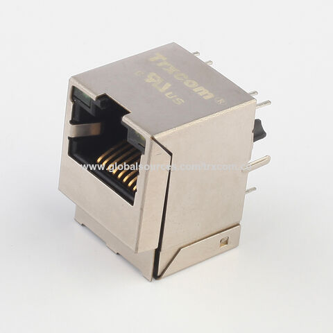 Buy Wholesale China 8p/8c Vertical Shielded Rj45 Ethernet Connectors 10 ...