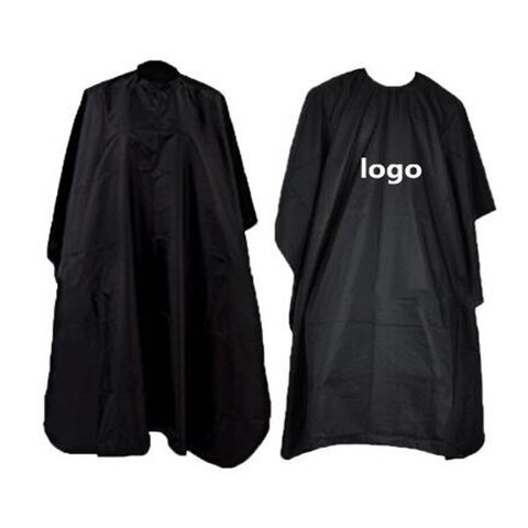 Buy Wholesale China Custom Logo Polyester Salon Black Makeup Hair Cut ...