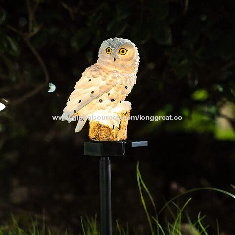 Buy Wholesale China Garden Solar Light Outdoor Decor, Resin Owl Solar ...
