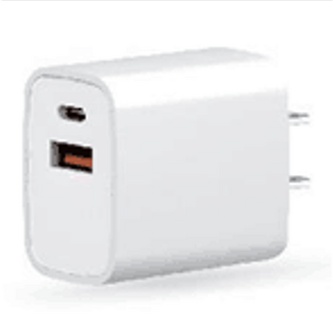 Buy Wholesale China Usb-a&usb-c Plug Qc3.0/qc2.0 18w White Dual-use ...