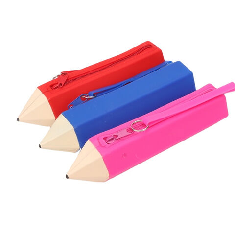 Buy Wholesale China Silicone School Pencil Case Pencil Shape Silicone ...