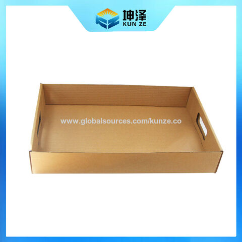 Buy Wholesale China Kraft Paper Cardboard Tray Disposable Food ...
