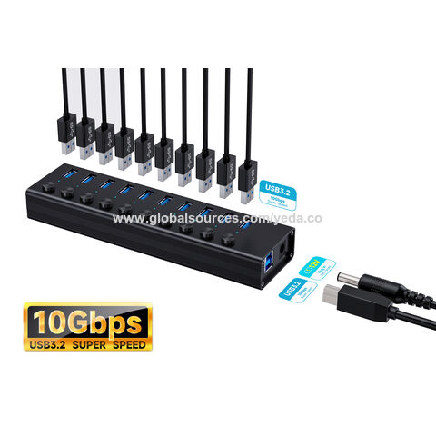 Buy Wholesale China Oem 10 Ports Powered Usb 3.0 Hub With Individual ...