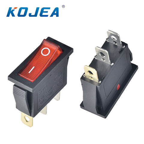 Buy Wholesale China Kcd3 Spst Button Rocker Switch With Led 3 Way Cqc ...