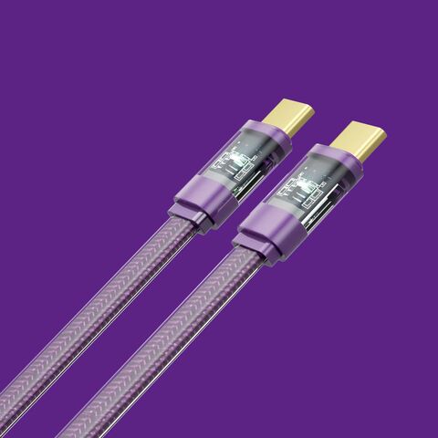 Buy Wholesale China Pd60w Usb-c Flat Mobile Phone Cables Soft Jelly Led ...