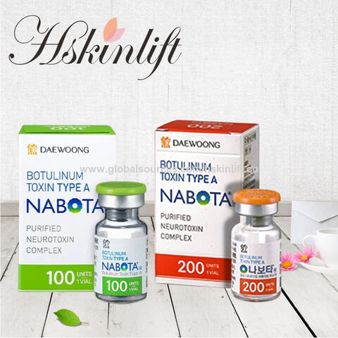 Buy Wholesale China Korean Authentic Nabota 100u 200u Botox Slimming Face To Remove Wrinkles ...
