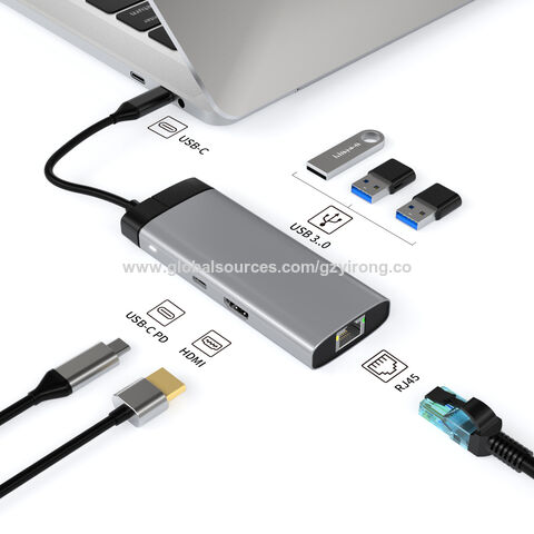 Buy Wholesale China Bs6a 6 In 1 Usb C Hub Multiport Adapter Dock With ...