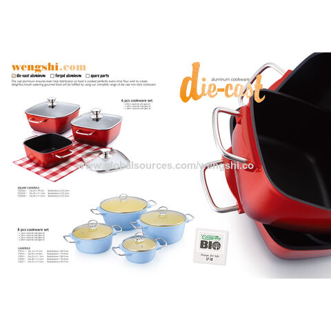 Buy Wholesale China Square Casserole Wengshi Cookware Sauce Pan Deep ...