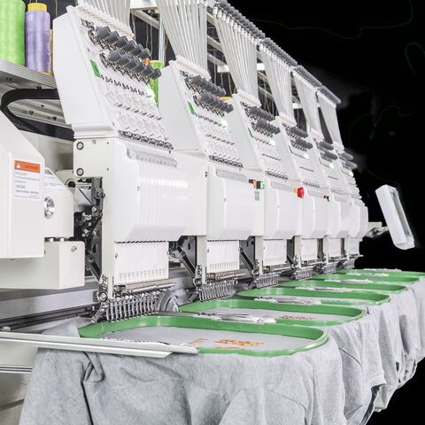 Buy Wholesale China 12 Needle 10 Head Compact Commercial Embroidery ...