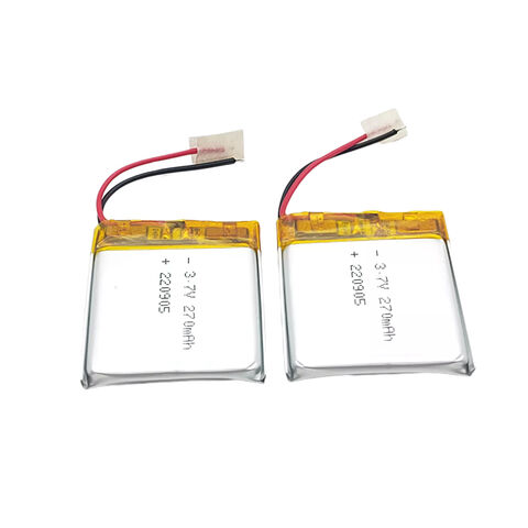 Buy Wholesale China 3.7v Lithium Polymer Battery Packs,382630 270mah 3 ...