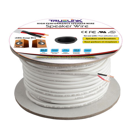 Buy Wholesale China 18awg 2c White In Wall Speakers Cable Wires , Ul Cm ...