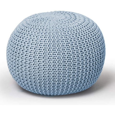 Buy Wholesale China Texpro 16"d*15.5"h 100% Recycled Cotton Knit Pouf ...