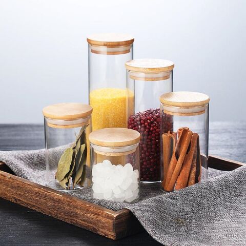 Buy Wholesale China Factory Supply High Borosilicate Glass Sealed Jars Kitchen Sealed Storage ...