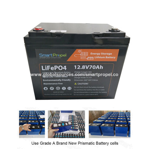 Buy Wholesale China Solar Battery 12v Volt Battery Pack 70ah Lithium ...