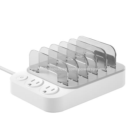 Buy Wholesale China 6 Usb Ports Charging Station With 2ac Outlets ...