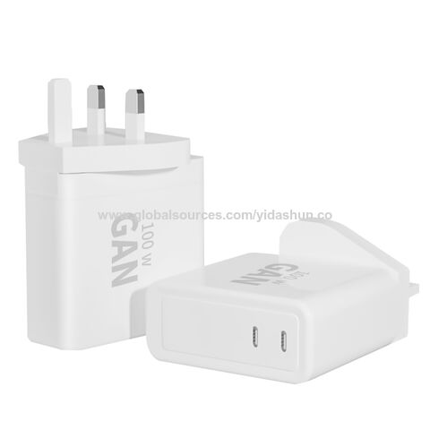 Buy Wholesale China 100w Gan Power Adapter Oem Charger 2 Ports Quick Smart Control Pd , Pps ...