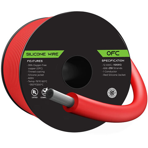 Silicone Cable, Ul Rated, High Flexible, -76℉/-60℃~392℉/200℃, Not ...