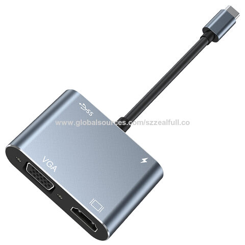 Buy Wholesale China Custom Aluminium Alloy 4 In 1 Hdtv Vga Pd Charging ...