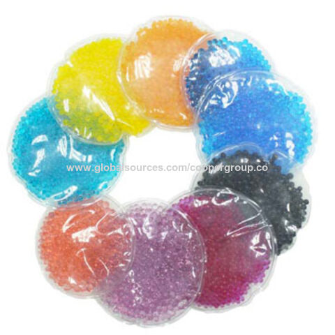Buy Wholesale China Plastic Pvc Round-shaped Gel Beads Hot/cold Ice ...