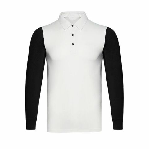 Buy Wholesale China Men Long Sleeve Color Block Golf Polo Shirts ...